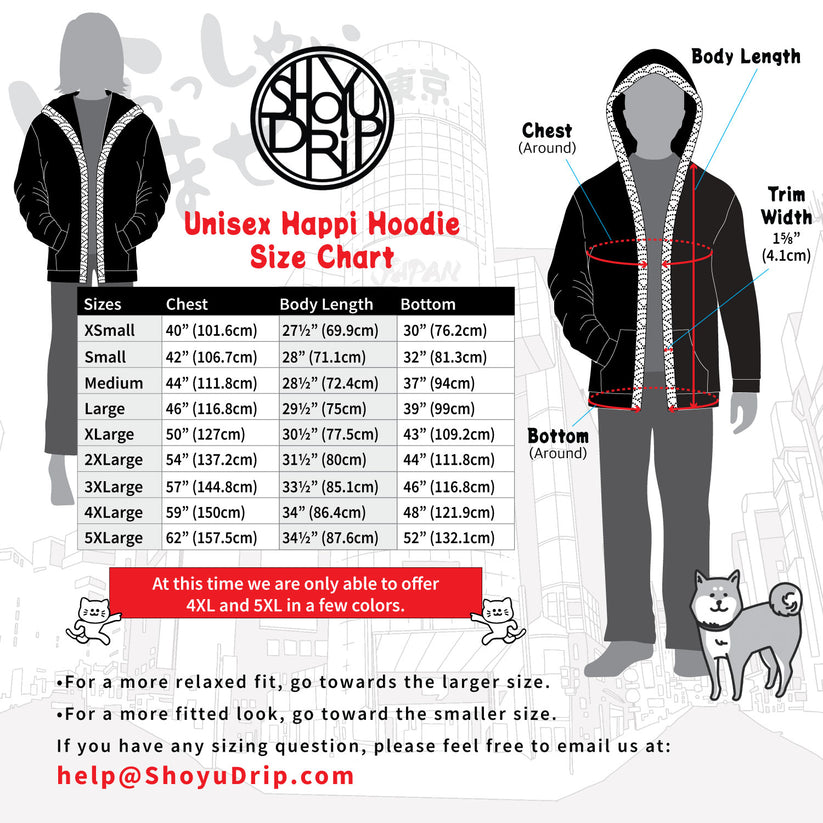 XS, XL Painted Sakura on Gold Happi Hoodie (Instock) – ShoyuDrip